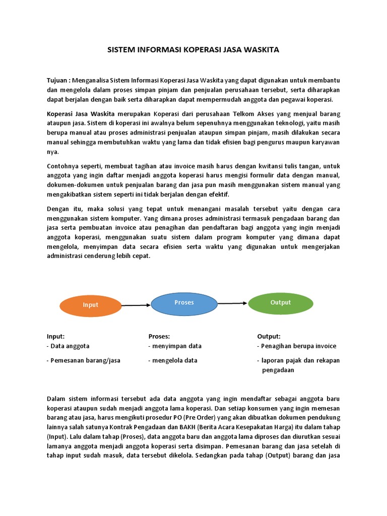 Contoh Sistem Informasi | PDF