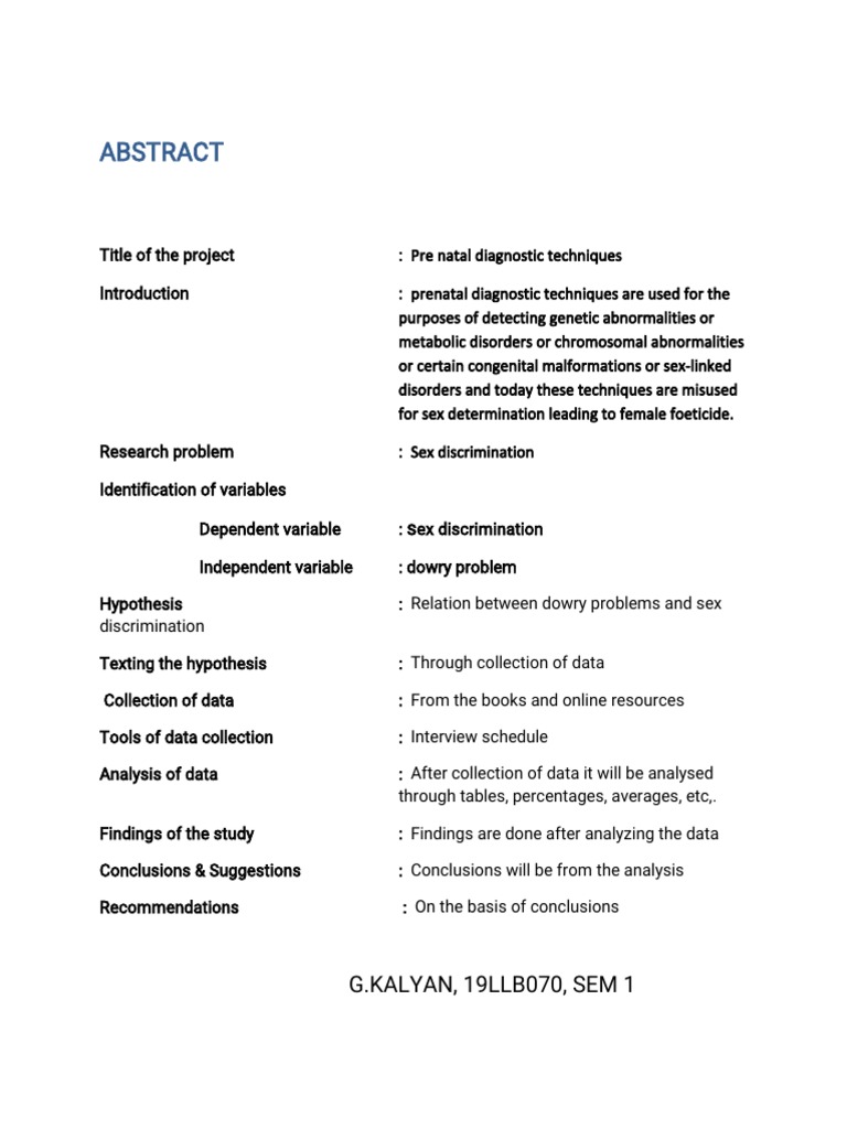 Sociology Abstract | PDF