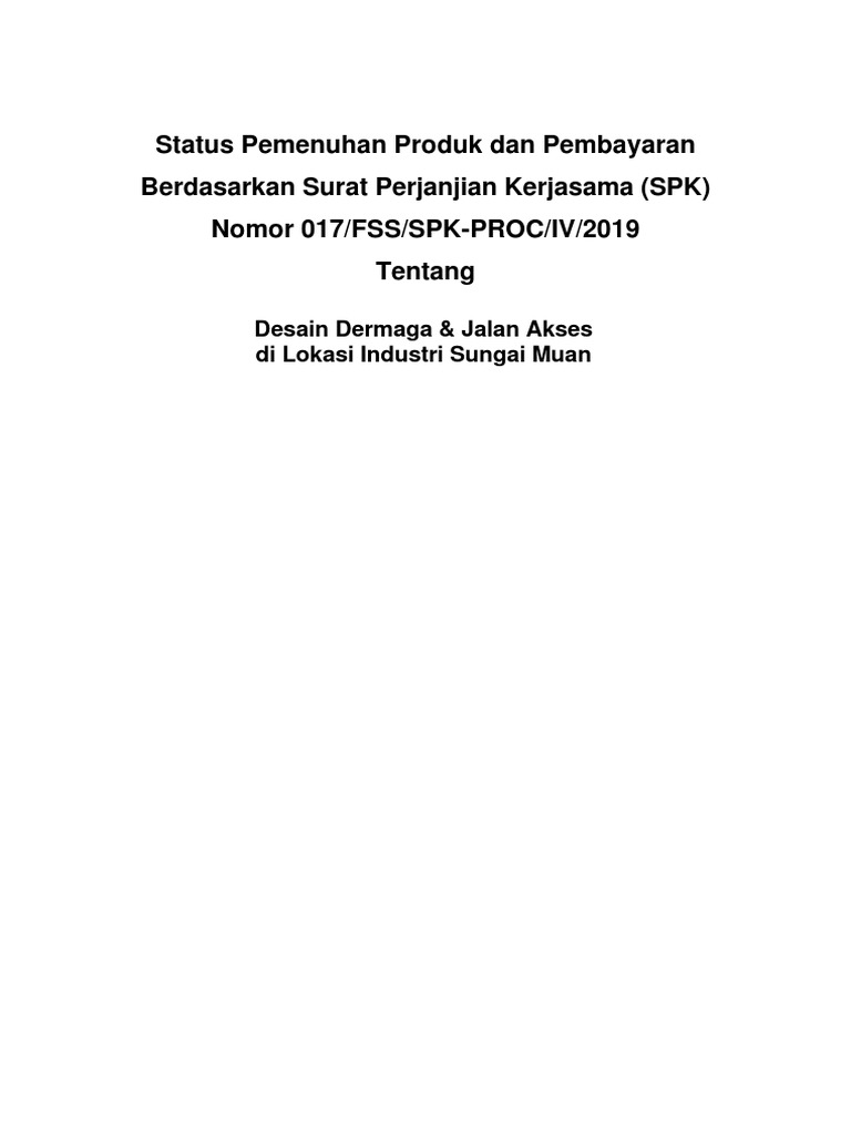 Contoh List Deliverable | PDF