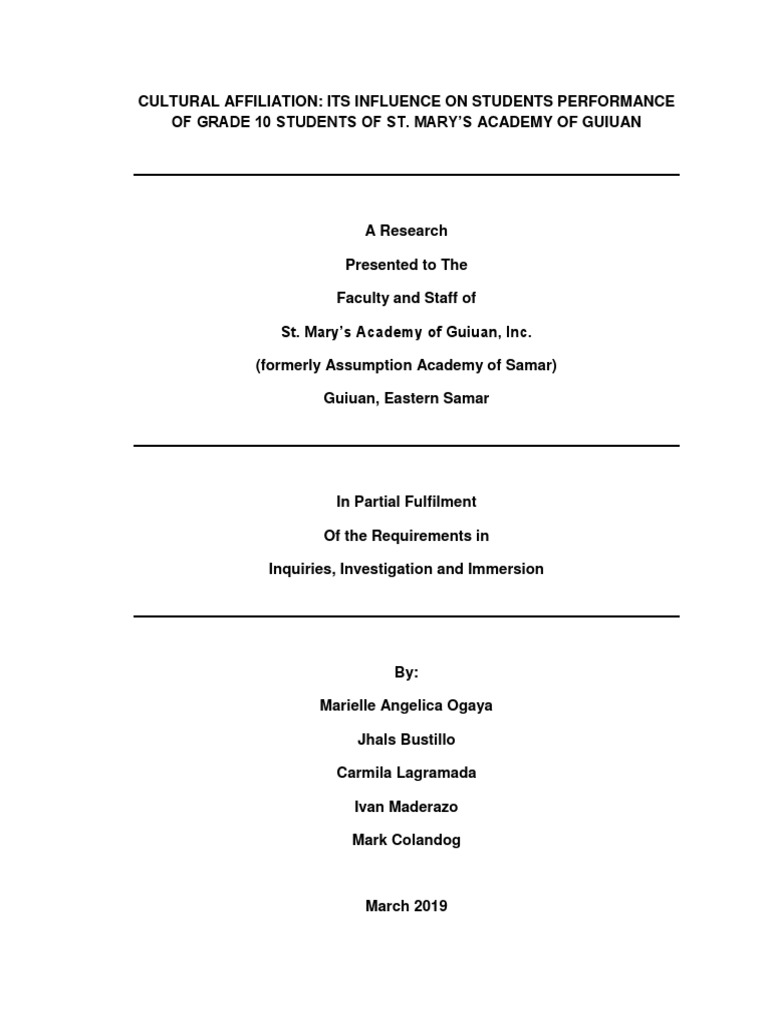 Title Page To Abstract | PDF | Survey Methodology | Statistics