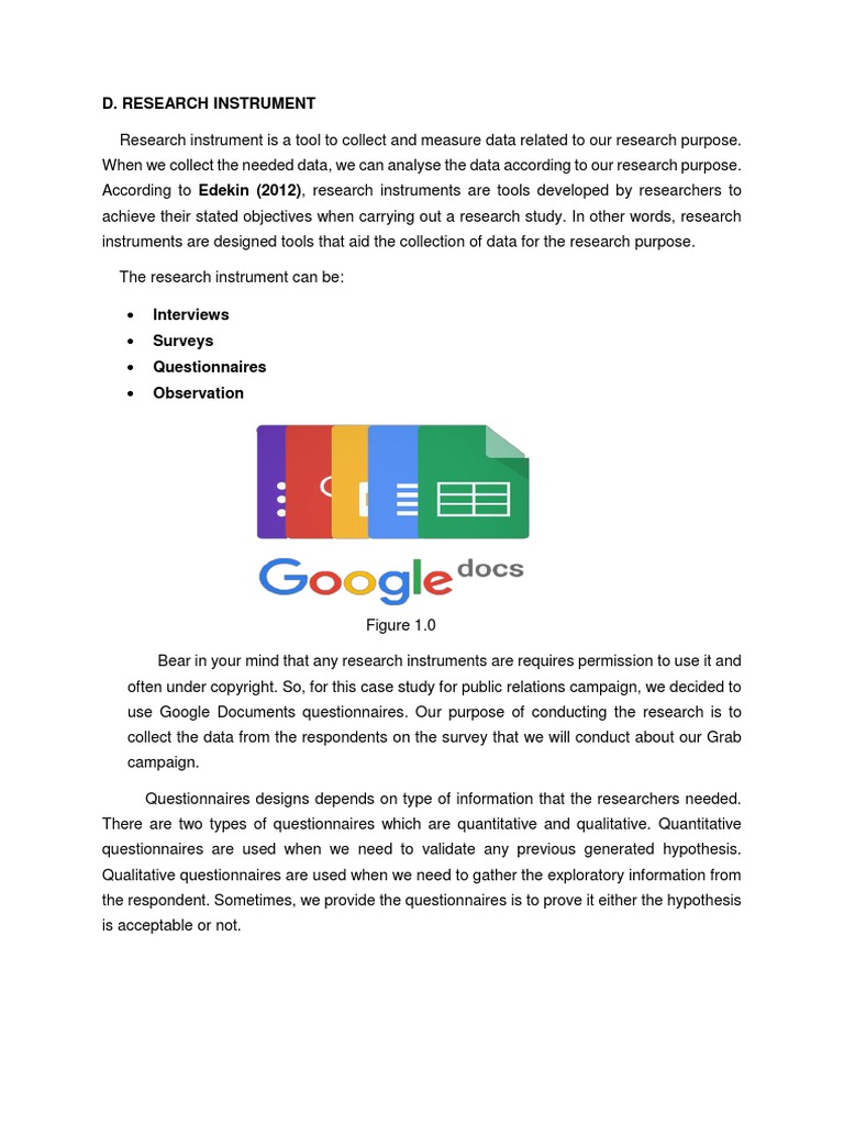 Understanding Research Instruments | PDF | Questionnaire | Survey ...