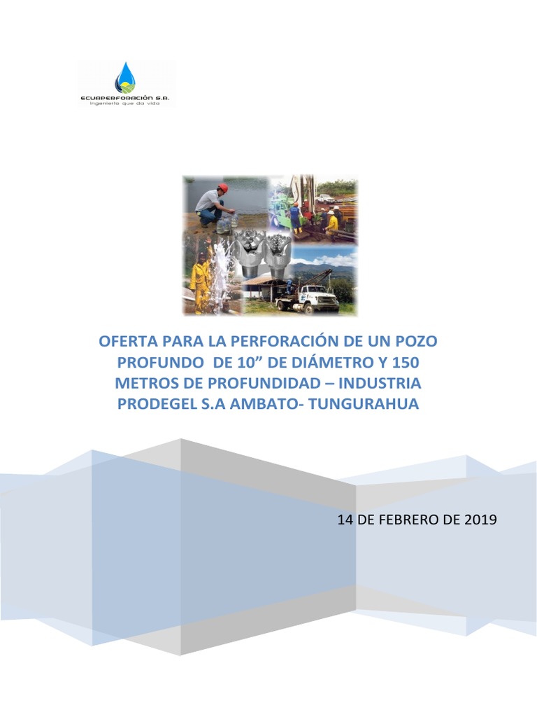 Propuesta Perforacion Prodegel PDF | PDF | Seguridad y salud ...