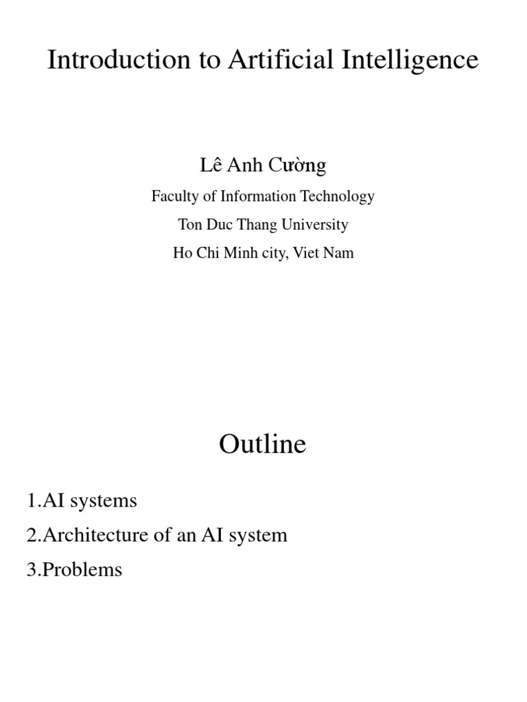 Introduction To Artificial Intelligence | PDF | Watson (Computer ... Introduction To Artificial Intelligence | PDF | Watson (Computer ...