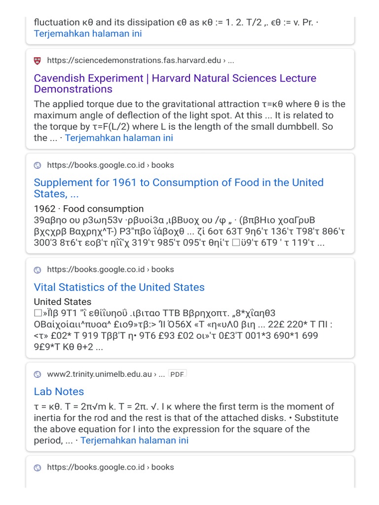 Cavendish Experiment - Harvard Natural Sciences Lecture Demonstrations ...