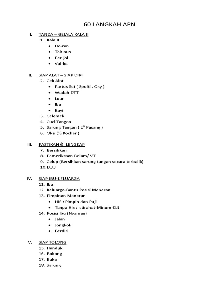 60 Langkah APN | PDF