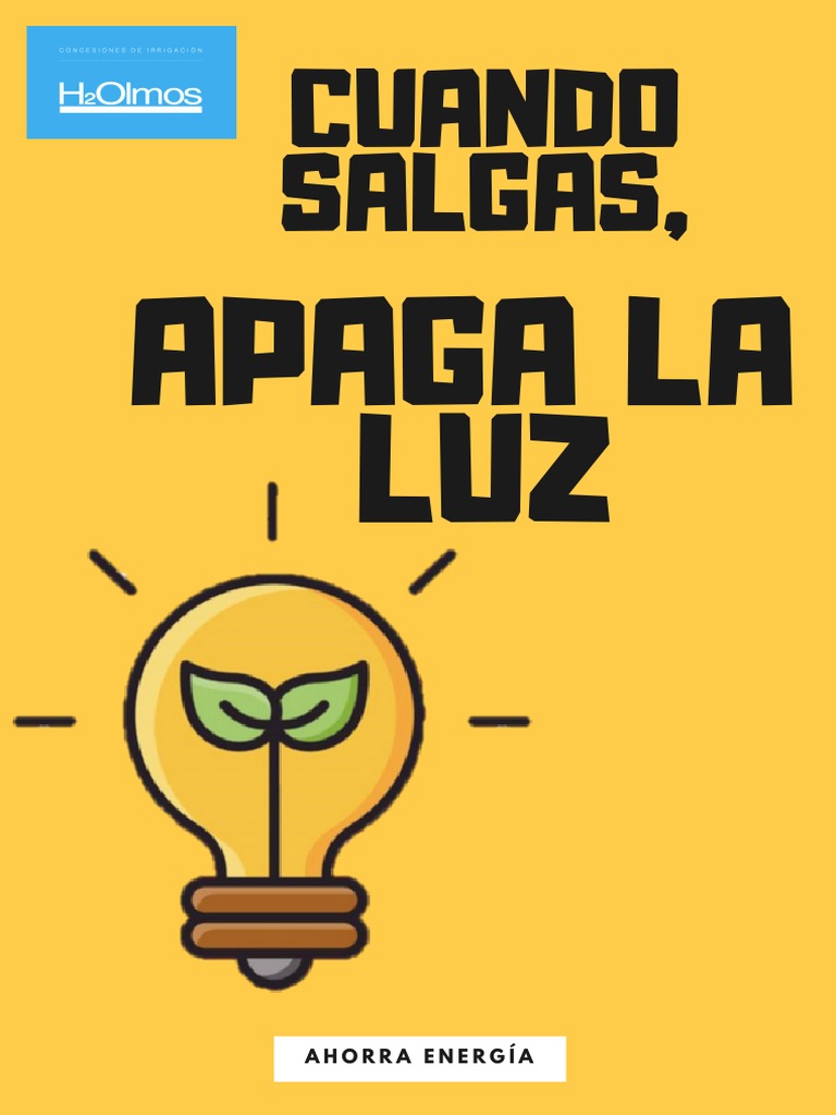 Apaga la luz al salir y ahorra energía | PDF