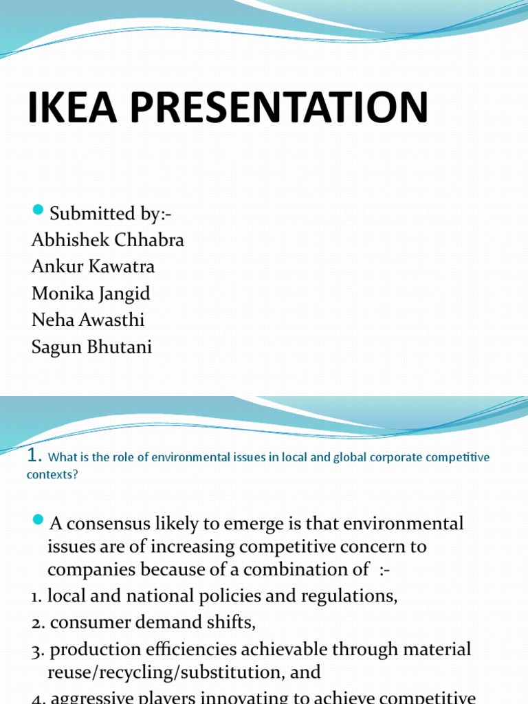 IKEA's Competitive Environmental Strategy | PDF | Business | Market ...