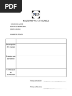Formato de Reporte de Visitas | PDF