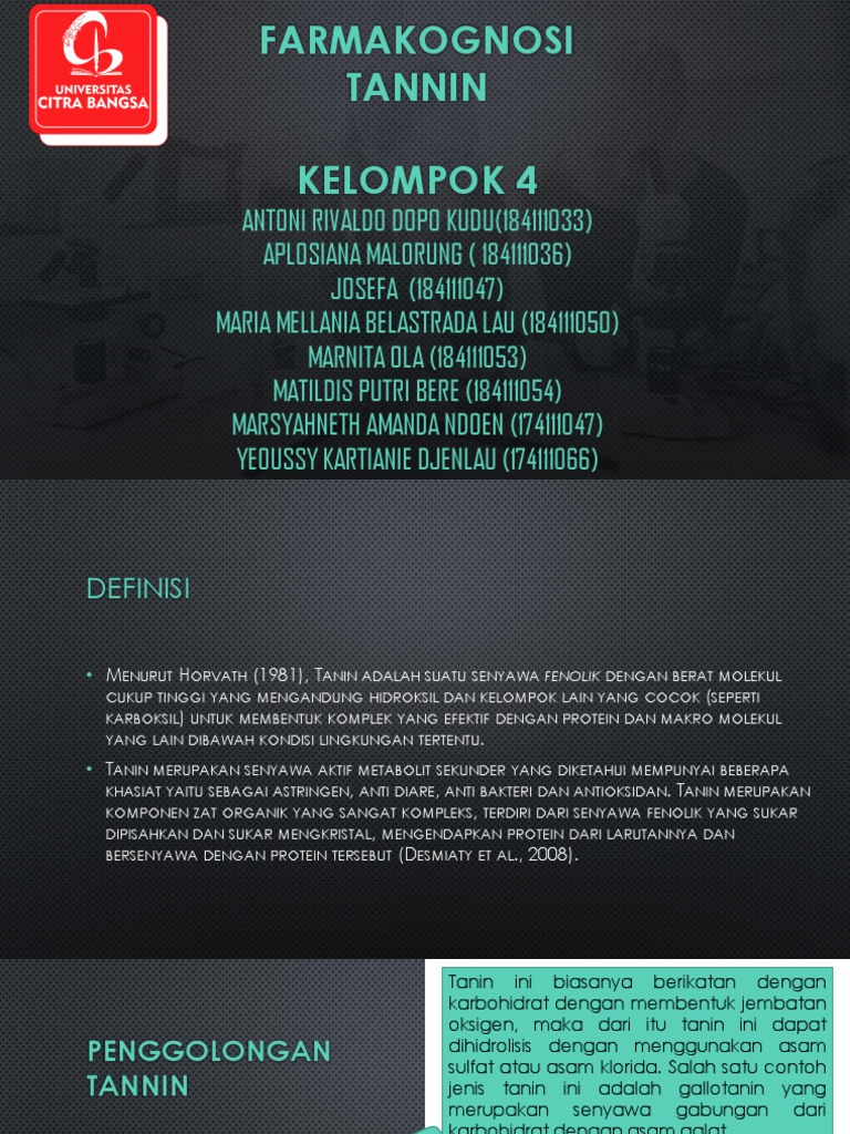 Tanin Kelompok 4 | PDF