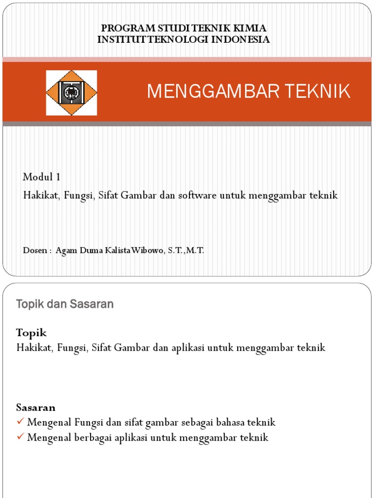Modul 1 Hakikat Fungsi Sifat Gambar Dan Aplikasi Gamtek | PDF | Komputer