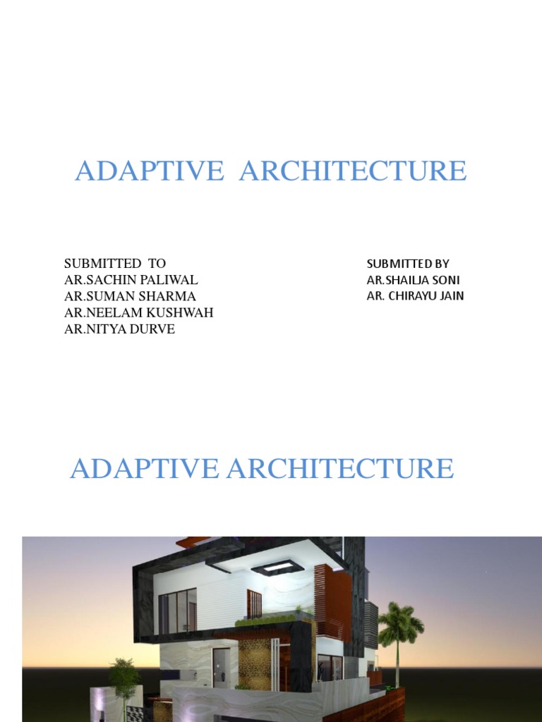 Strategies in Adaptive Architecture | PDF | Design | Engineering