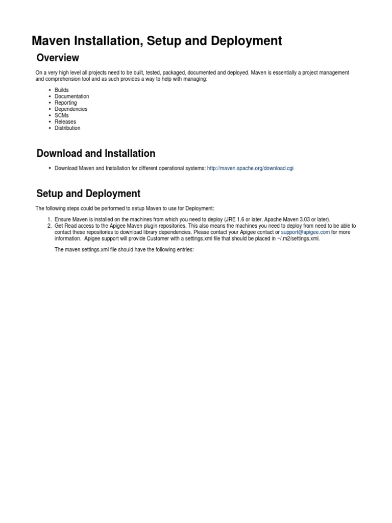 Maven Installation, Setup and Deployment | PDF | X Path | Information Technology Management