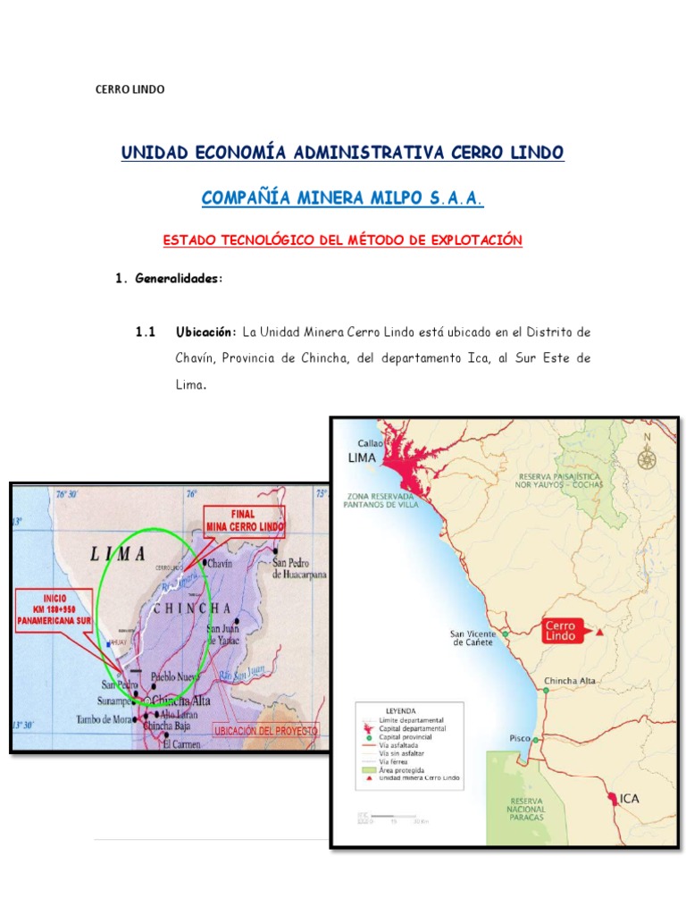 Cerro Lindo | PDF | Cobre | Minería