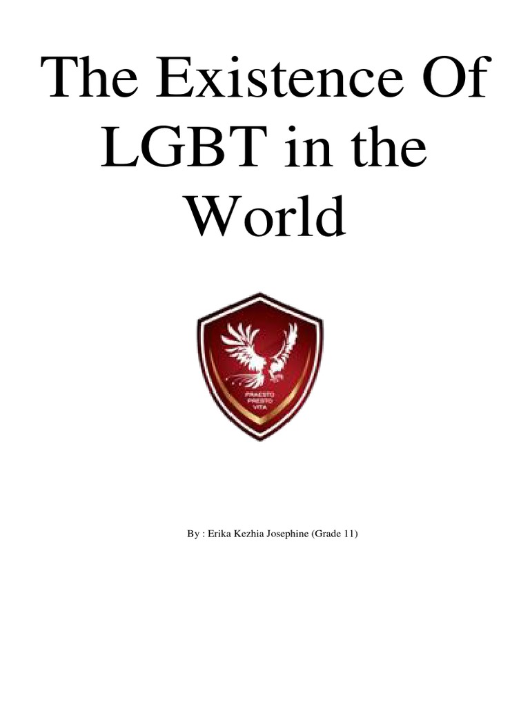 The Existence of LGBT in The World | PDF | Same Sex Relationship ...