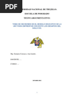 Visión 2040: Plan de Desarrollo UANL | PDF | Maestros | Evaluación
