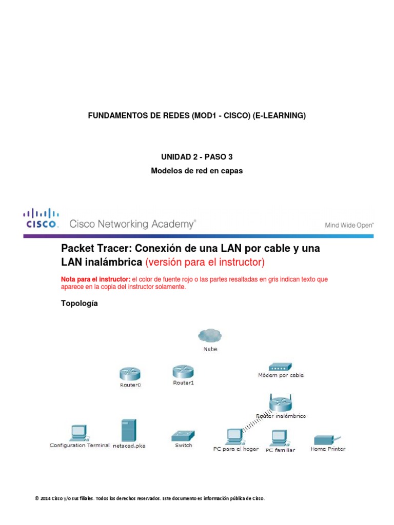 Fundamentos de Redes (Mod1 - Cisco) (E-Learning) | PDF | Enrutador ...