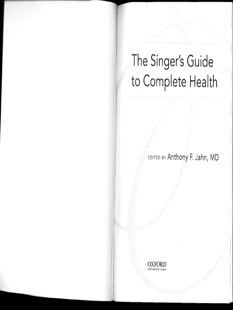Singers Guide To Complete Health | PDF