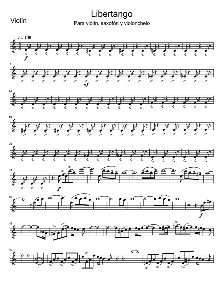 Libertango - Violín | PDF
