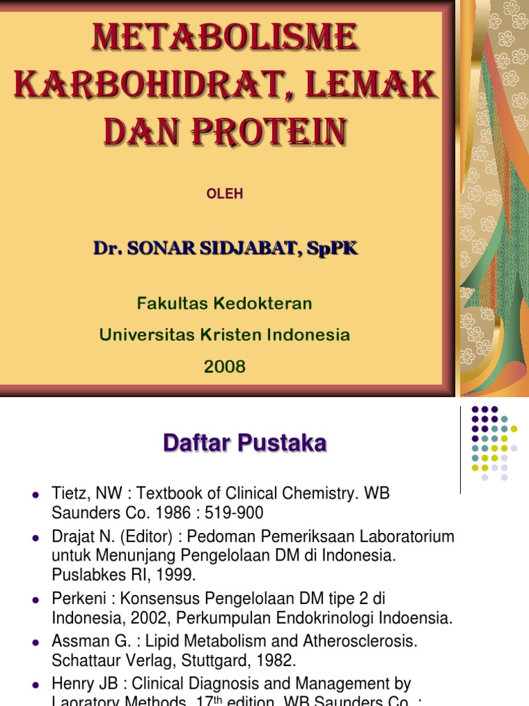 Metabolisme Karbohidrat, Lemak Dan Protein-REVISI | PDF