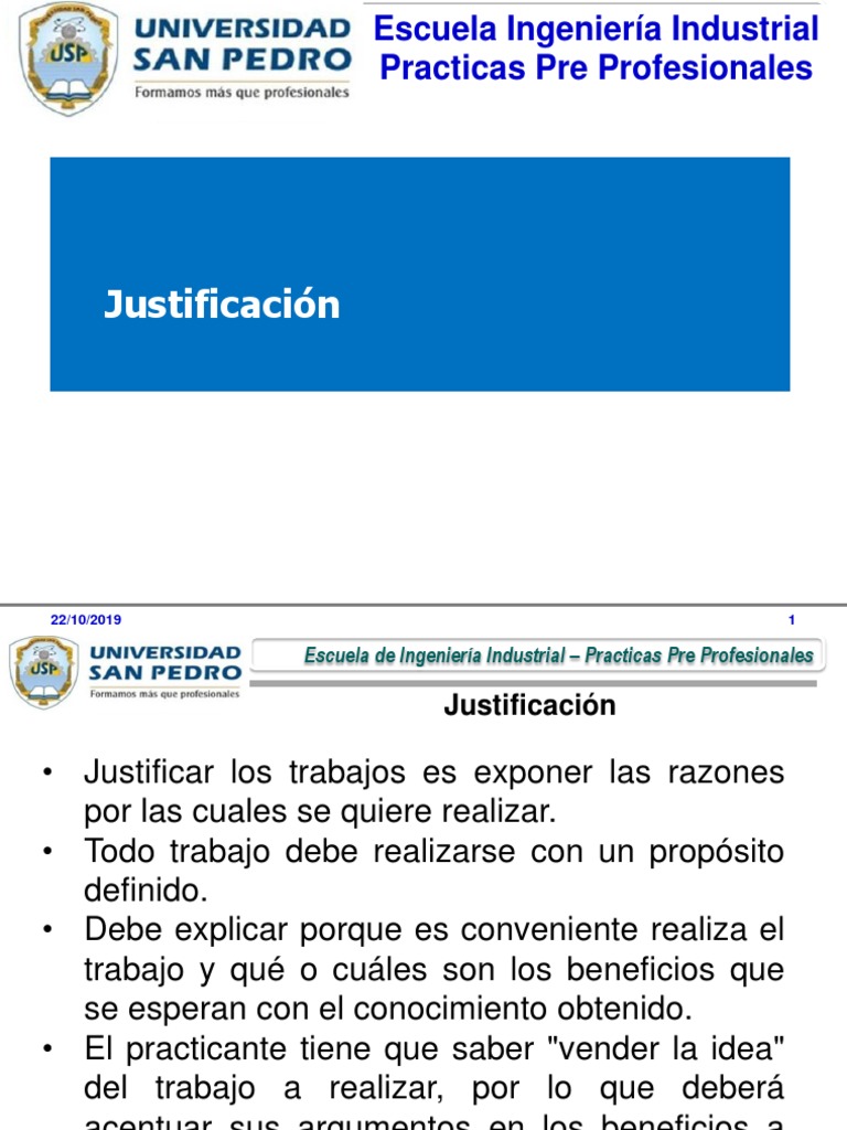 6.2.1 Justificacion | PDF | Logística | Teoría de la justificación