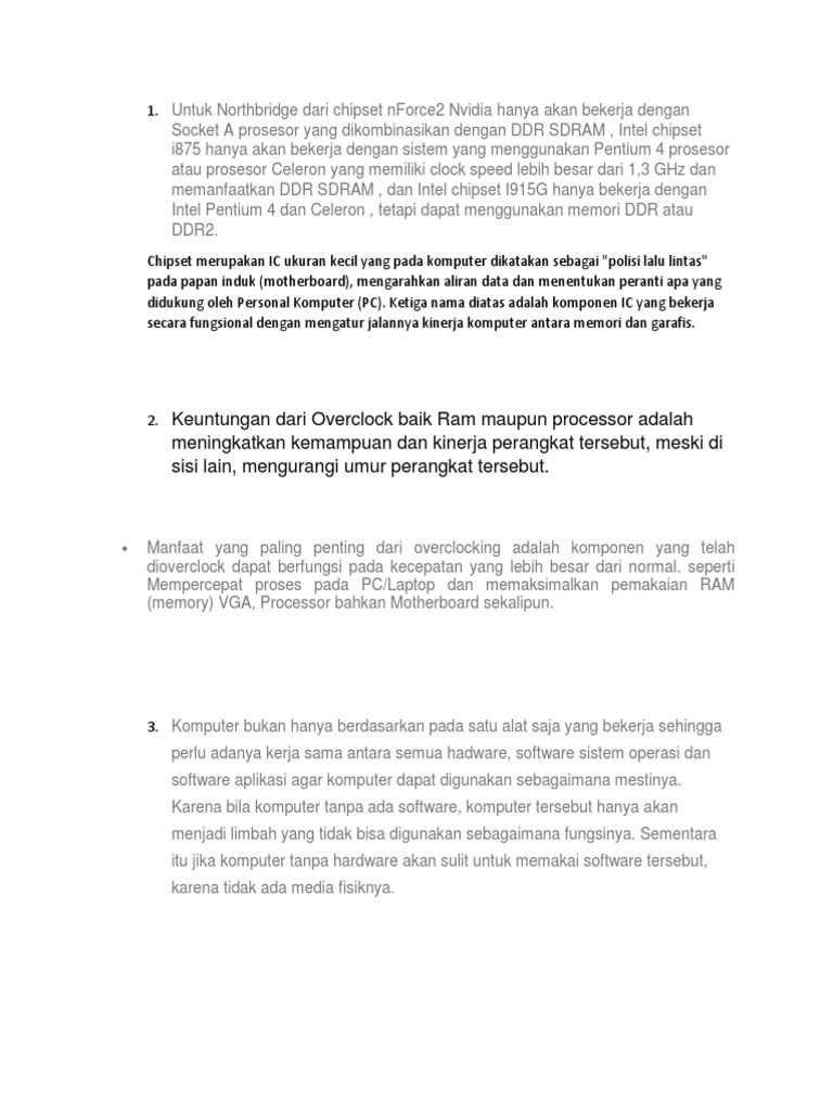 Tugas Hardware | PDF | Teknologi & Rekayasa