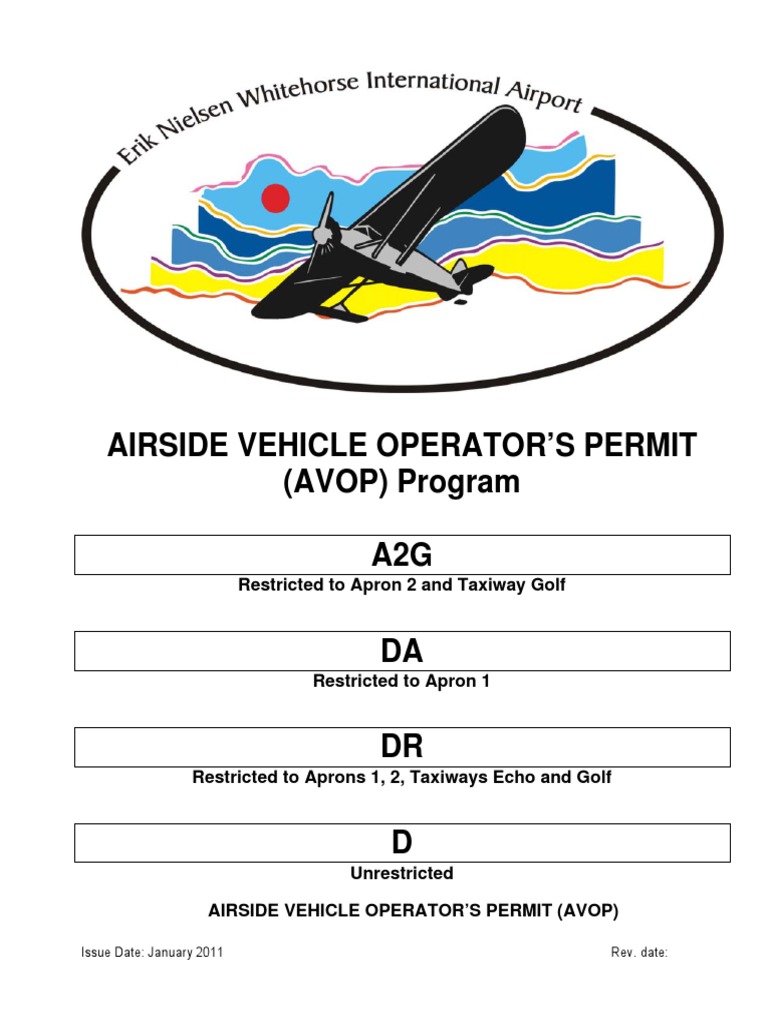 Airside Driving Permit Final AVOP ENWIA BB | PDF | Airport | Air ...