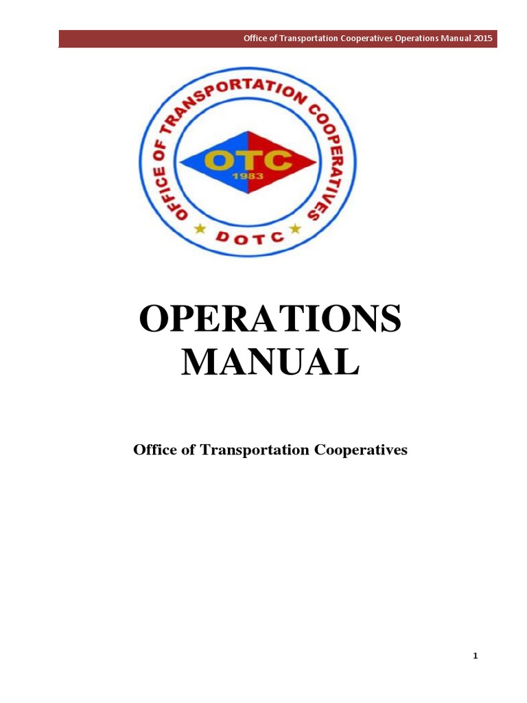 Operations Manual PDF | PDF | Employment | Economic Development
