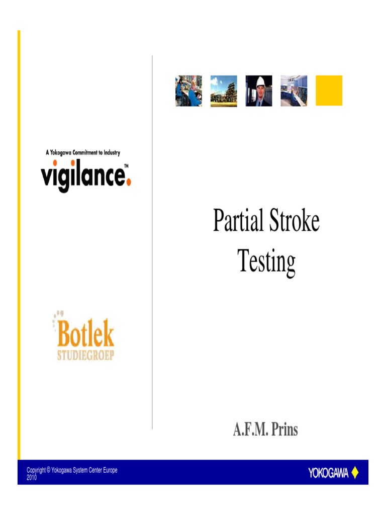 Partial Stroke Test Yokogawa A.F.M. Prins PDF | PDF | Safety | Prevention