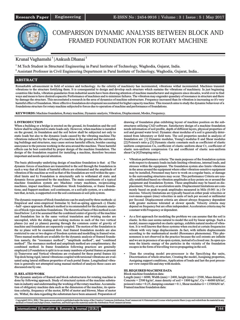 Machine Foundation | PDF | Young's Modulus | Resonance