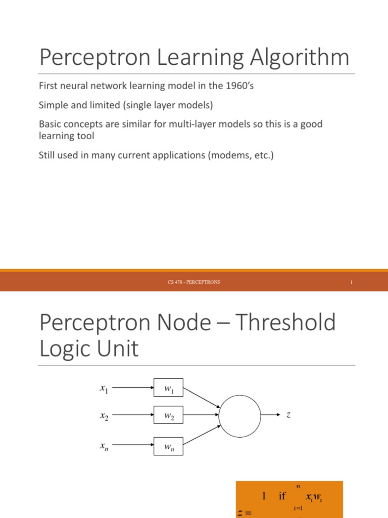 Perceptron Example (Practice Que) | PDF | Mean Squared Error ...