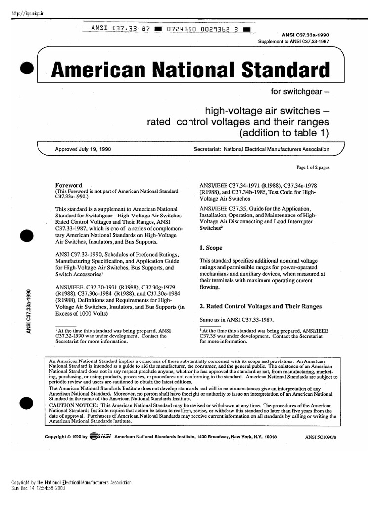 Ansi C37-33 PDF | PDF