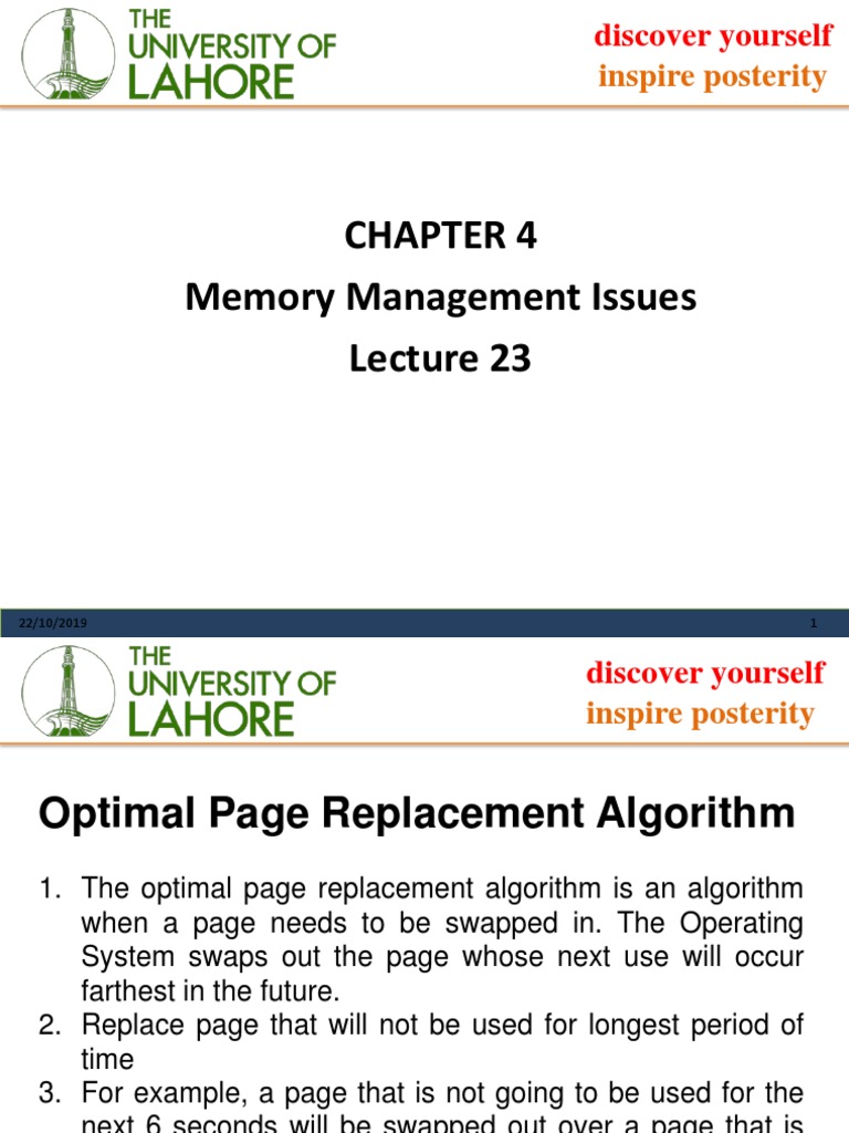 Memory Management Issues: Inspire Posterity | PDF | Computer Data ...