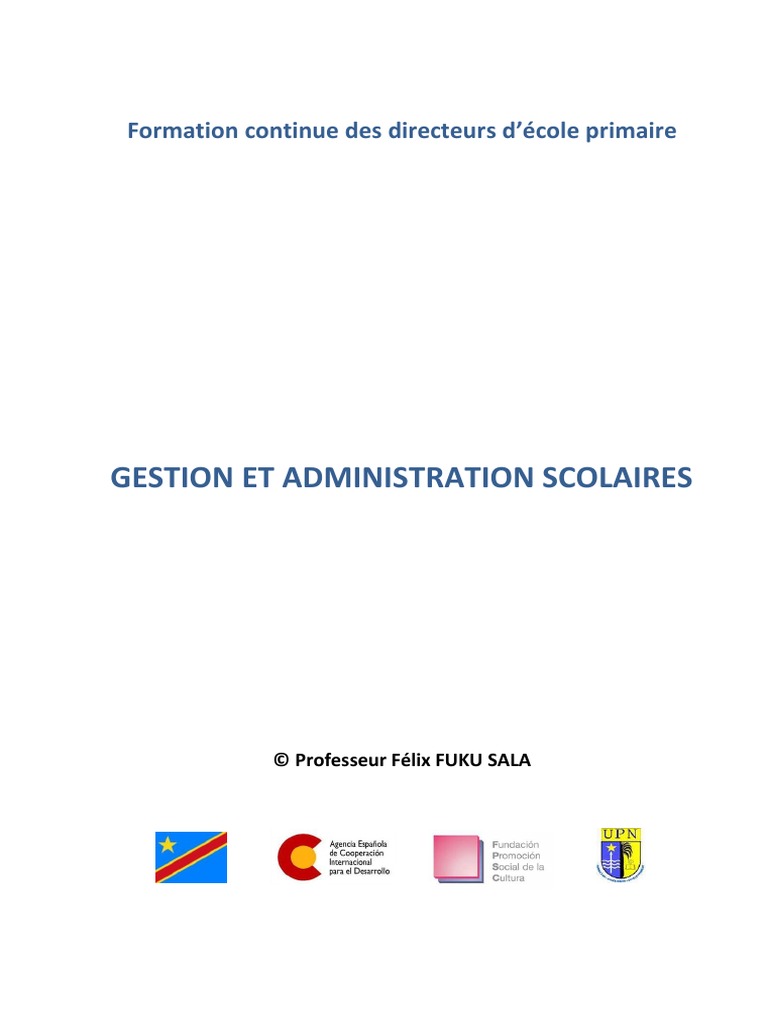 Gestion Et Administration Scolaires PDF | PDF | Pédagogie | Direction