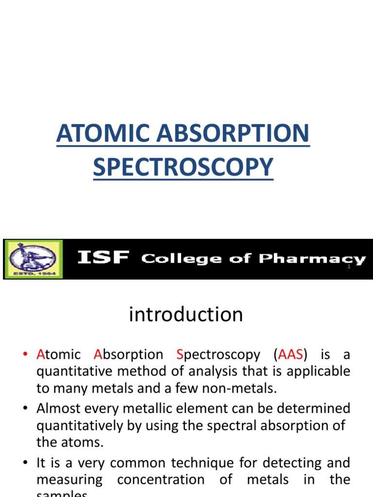 Atomic Absorption Spectros | PDF | Atomic Absorption Spectroscopy ...