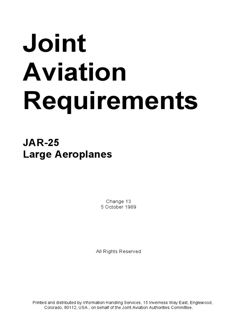 Jar 25 Change13 PDF | PDF | Landing Gear | Aerospace Engineering