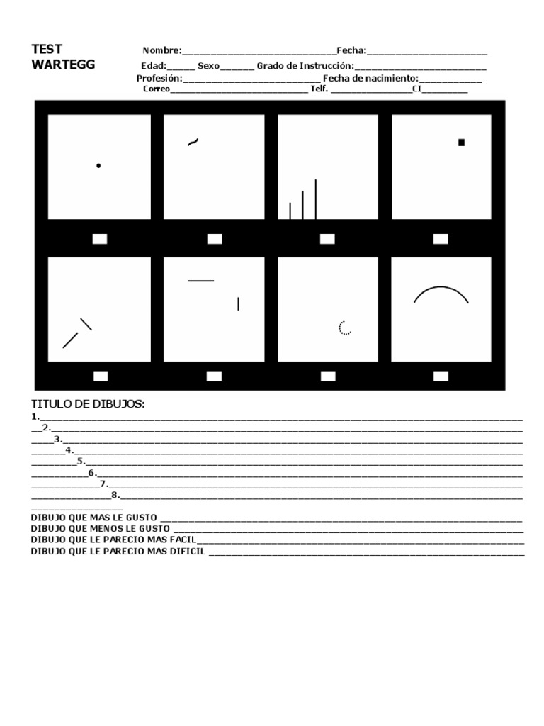 Test de Wartegg | PDF