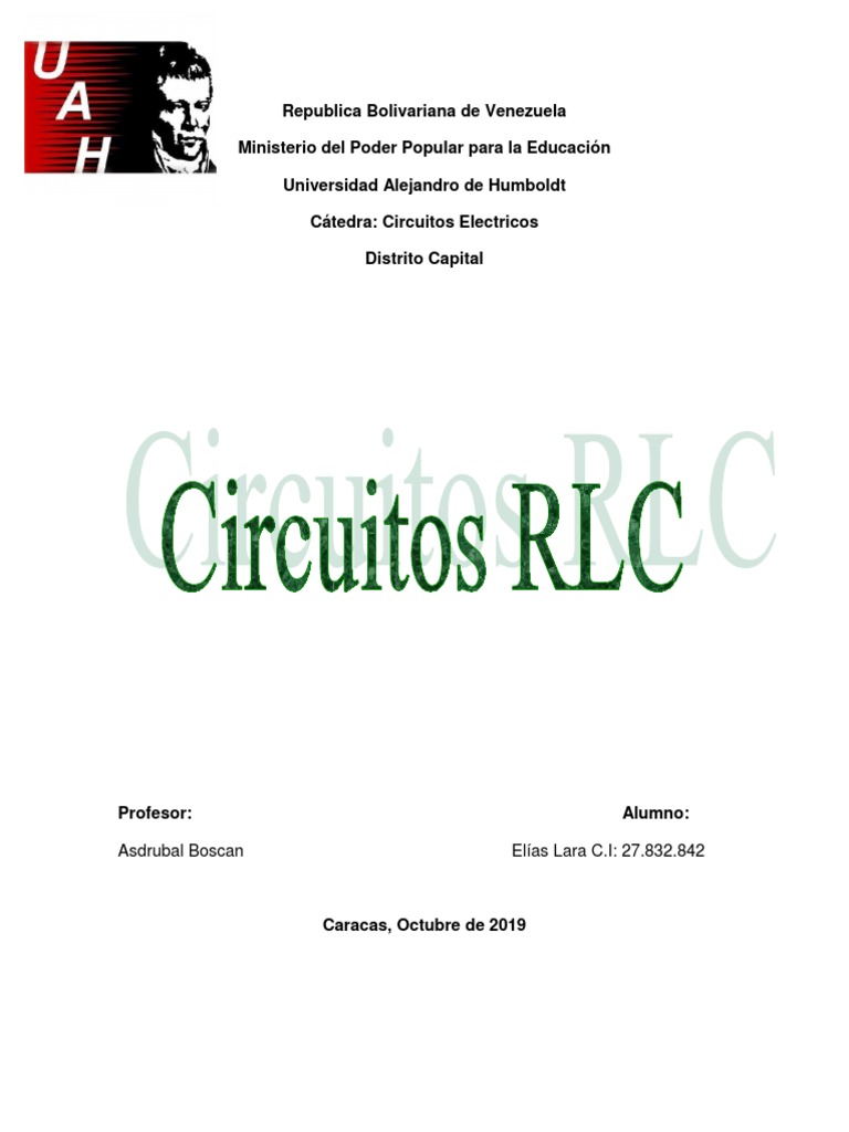 Circuitos RLC | PDF | Impedancia eléctrica | Inductor