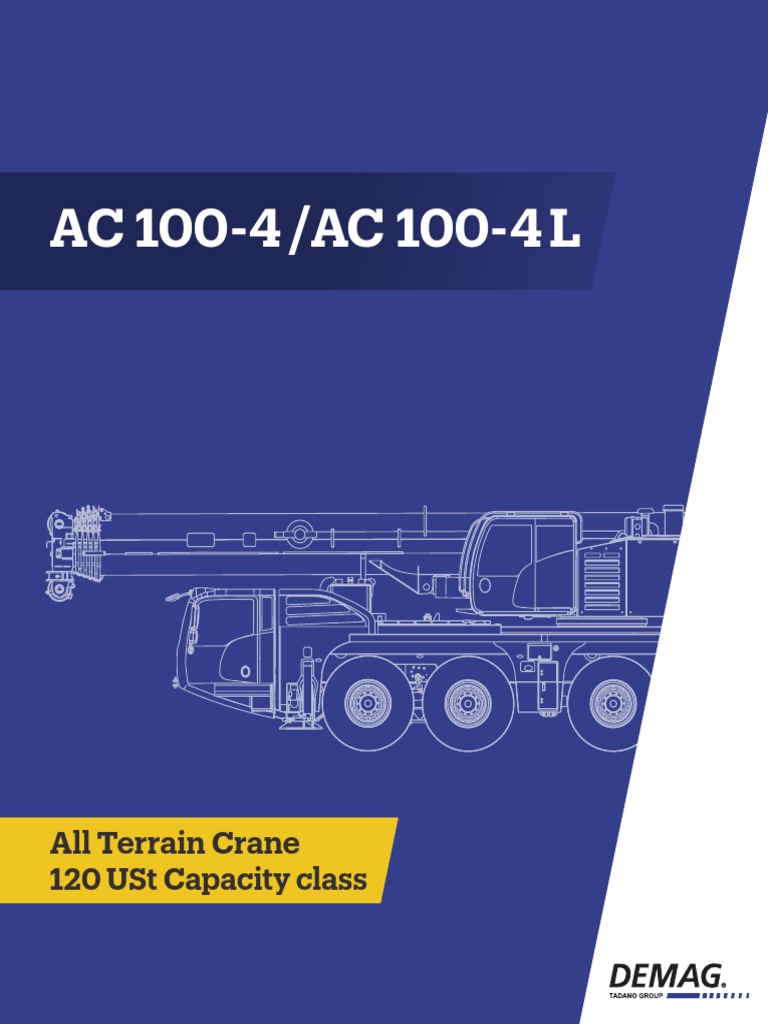 Ac 100 4 (L) Imperial Datasheet (En) | PDF | Crane (Machine) | Machines
