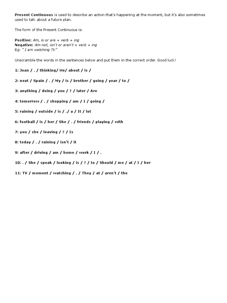 Word Order 6 PDF | PDF | Foreign Language Studies