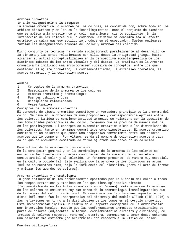 Armonía Cromática: Conceptos y Técnicas | PDF | Armonía | Color