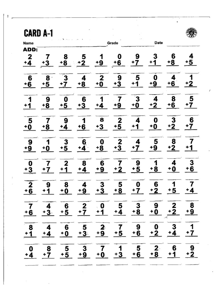 DD Cards A1 To D1 | PDF