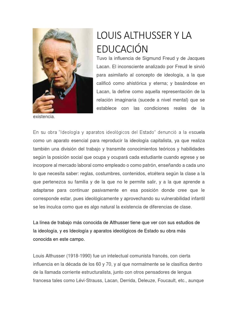 Louis Althusser, Pierre Bourdieu, Henry Giroux. Lety | PDF | Louis Althusser | Teorías sociológicas