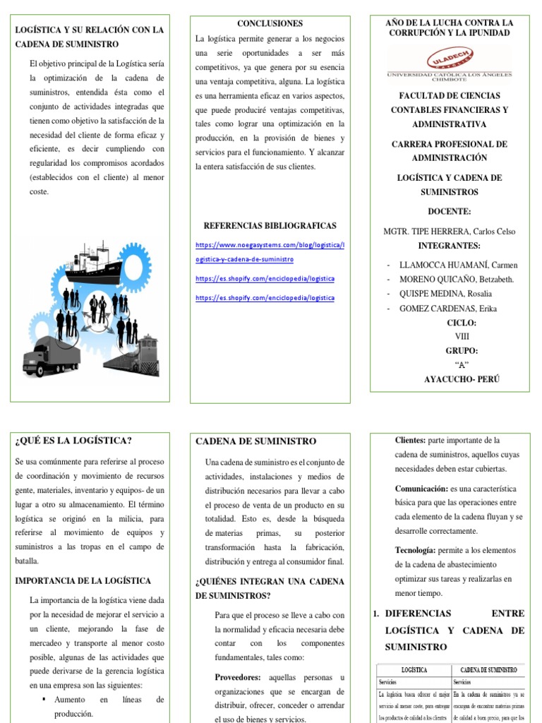 Triptico de Logística Expo | PDF | Logística | Business