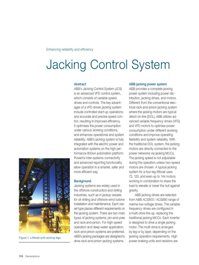 Abb Jacking Control | PDF | Electric Motor | Control Theory