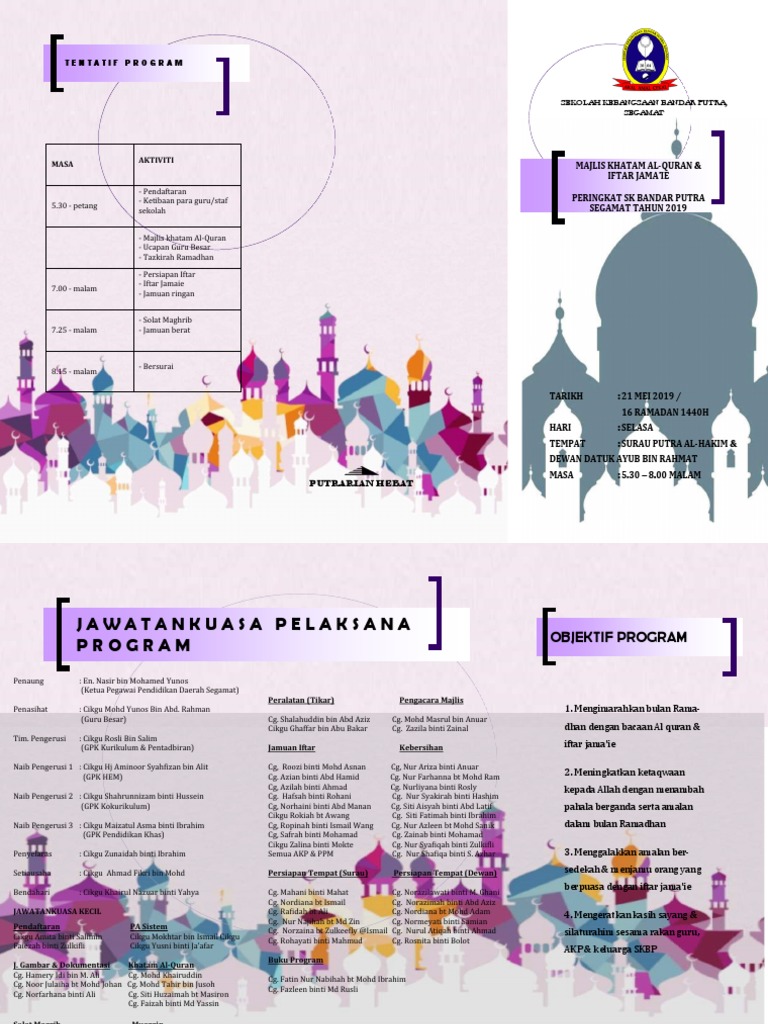 Buku Program Iftar Ramadhan 2019 SKBP | PDF