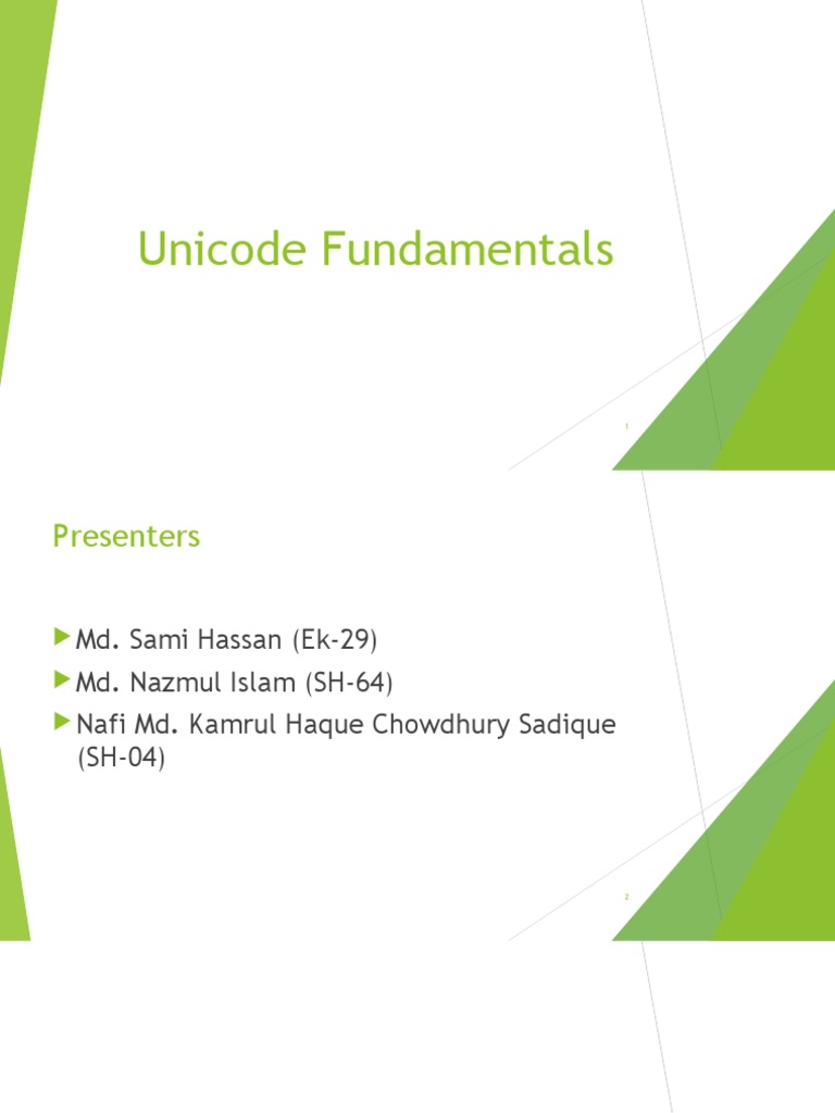 Unicode Fundamentals | Download Free PDF | Character Encoding | Encodings