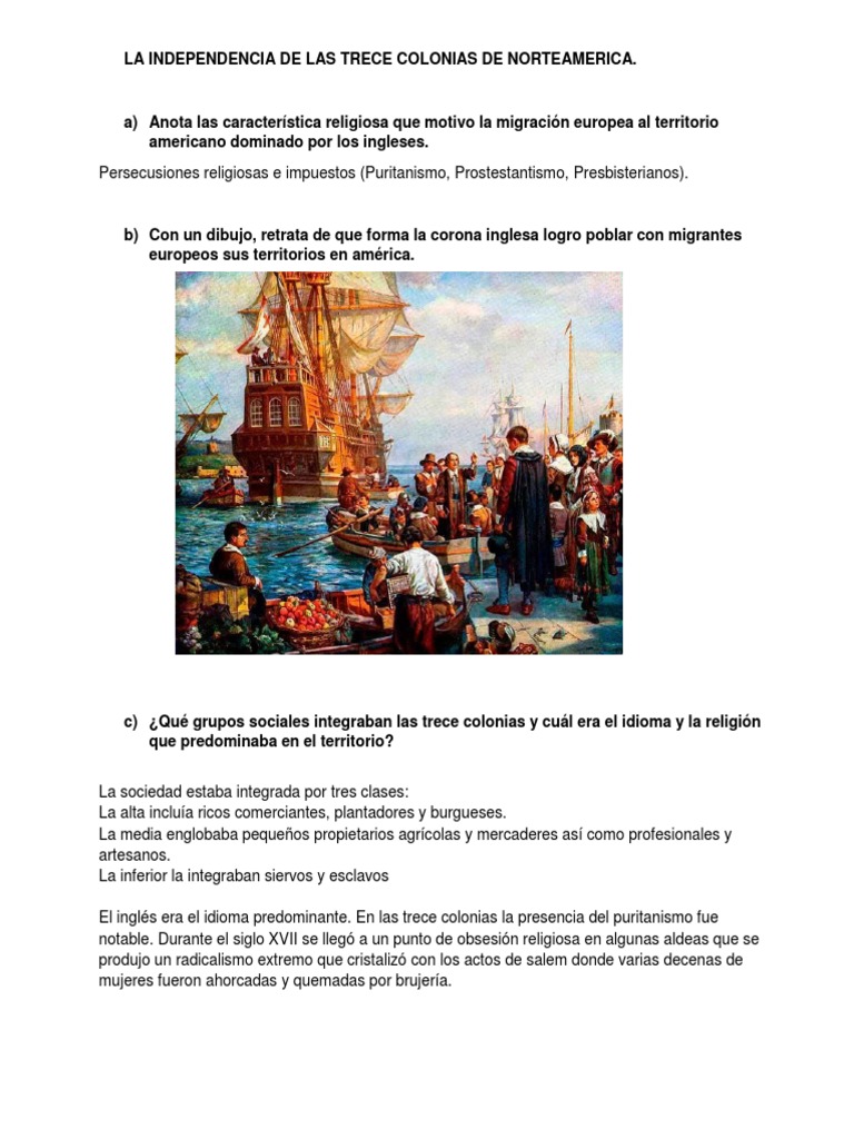 Las Trece Colonias | PDF | Trece colonias | Los Estados Unidos