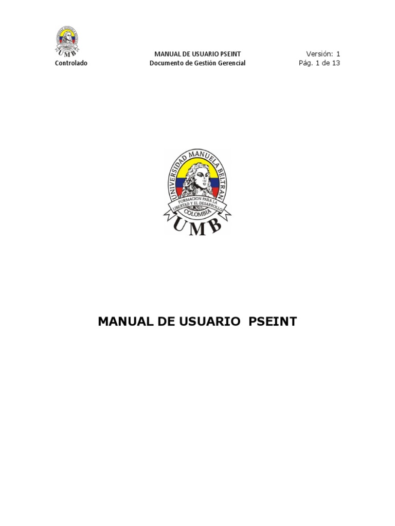 Manual de Usuario Pseint | PDF | Algoritmos | Software