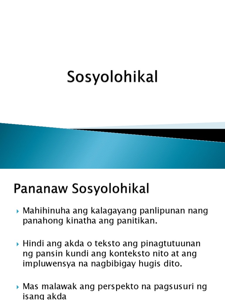 Sosyolohikal (Final) | PDF