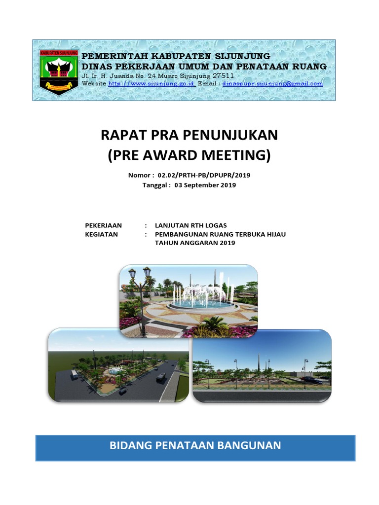 Contoh Berita Acara Pre Award Meeting | PDF